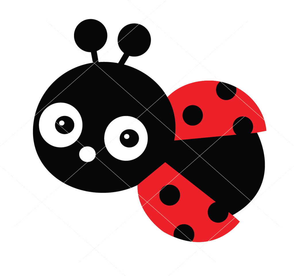 Cute Ladybug Cut File Cricut Vector - Design Shop by AquaDigitizing
