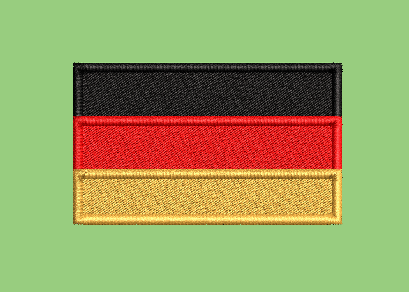 GERMAN FLAG RRC EMBROIDERY DESIGN GERMANY FLAG EMBROIDERY DESIGN EUROPE ...