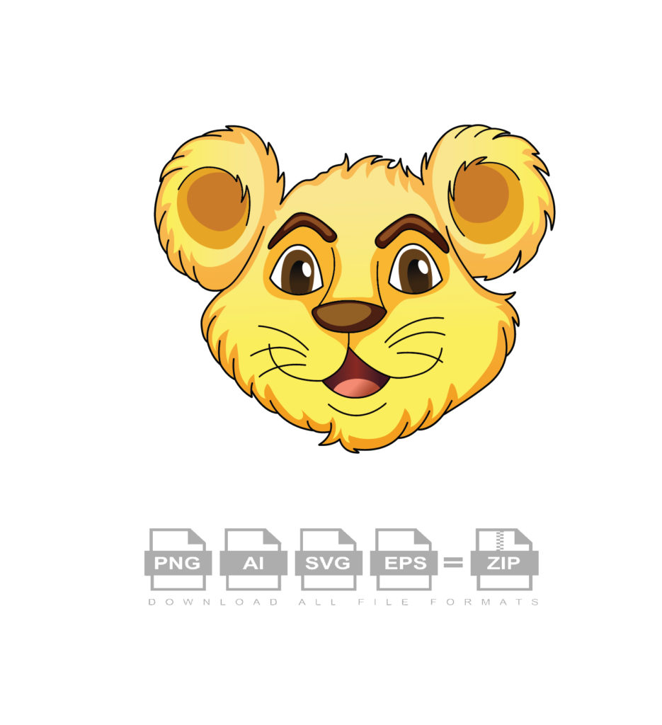 Lion Cub Vector - Design Shop by AquaDigitizing
