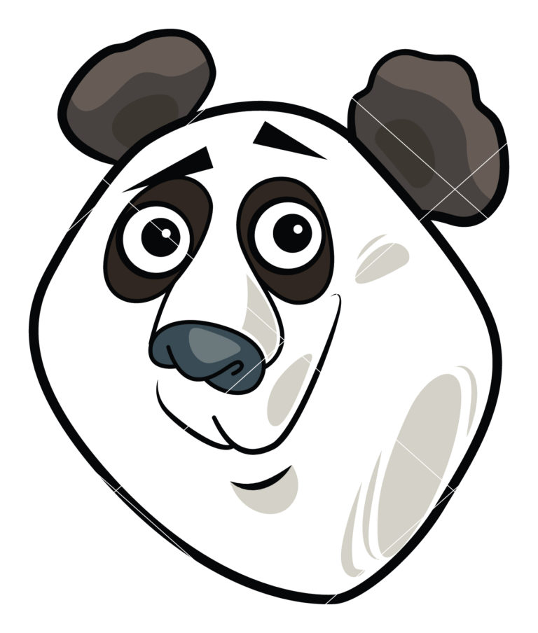 Po Ping Kung Fu Panda Face Vector - Design Shop by AquaDigitizing