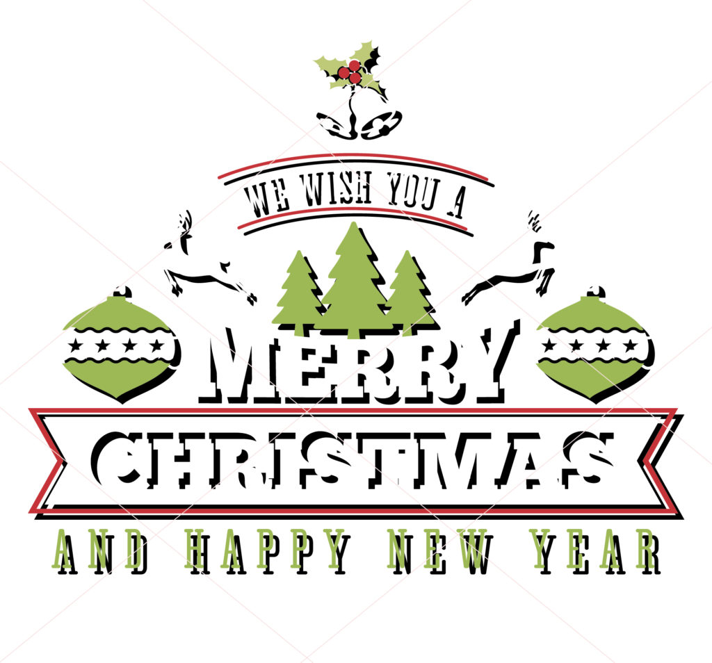 We Wish You A Merry Christmas - Design Shop by AquaDigitizing