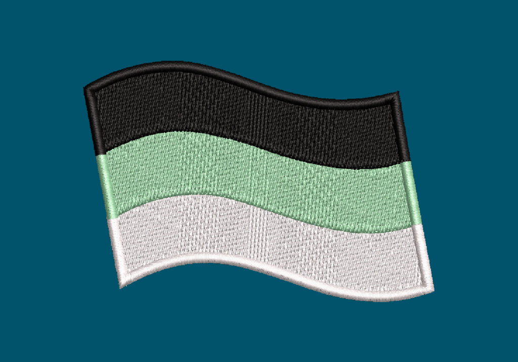 SEASONED FLAG EMBROIDERY DESIGN WAVING FLAG EMBROIDERY DESIGN 3 STRIPE ...