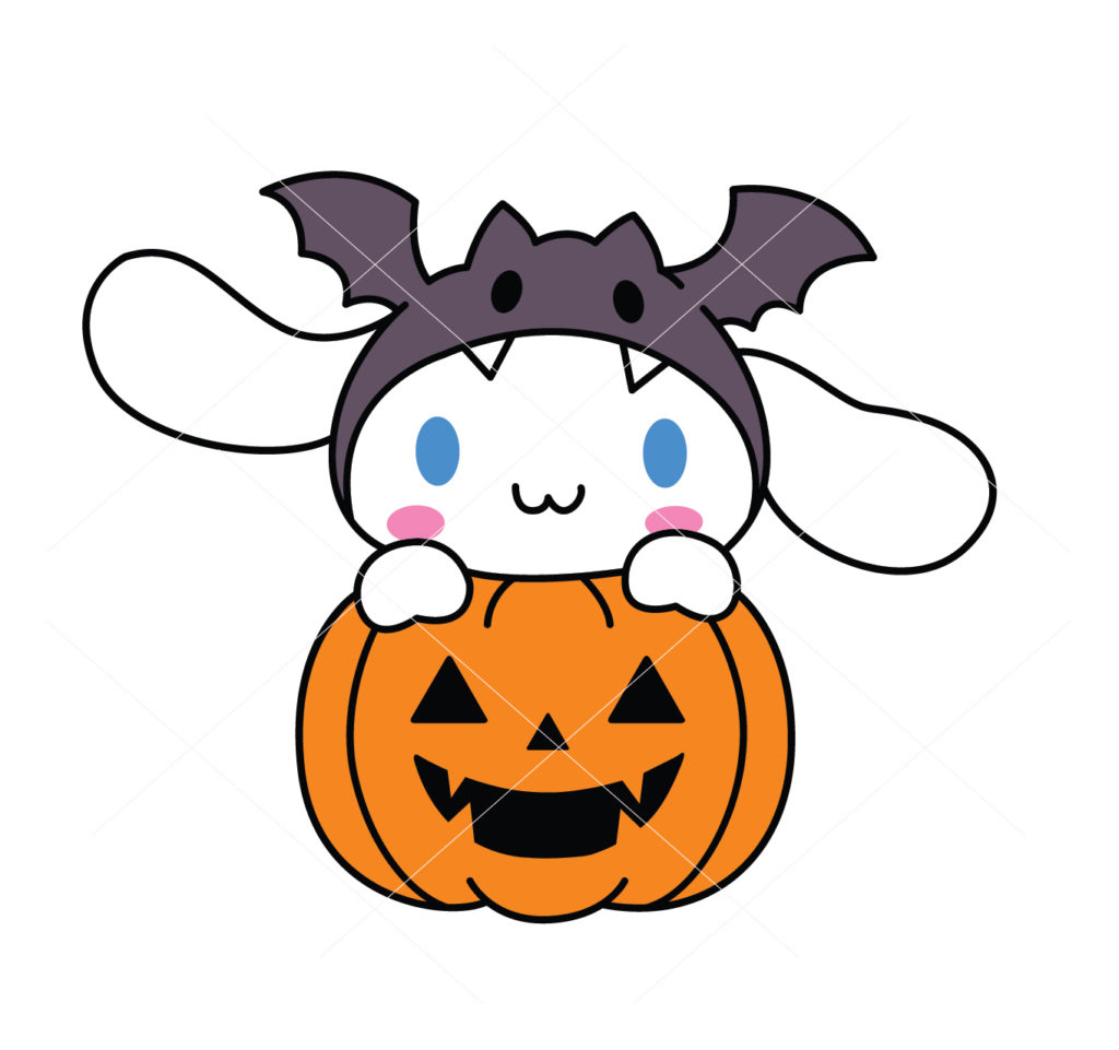 Cinnamoroll With Pumpkin Vector Halloween Vector - Design Shop by ...
