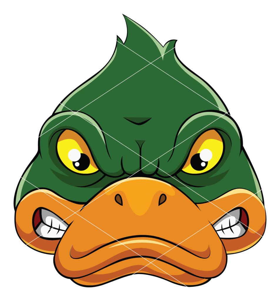 Duck Mascot Face Vector Design - Design Shop by AquaDigitizing