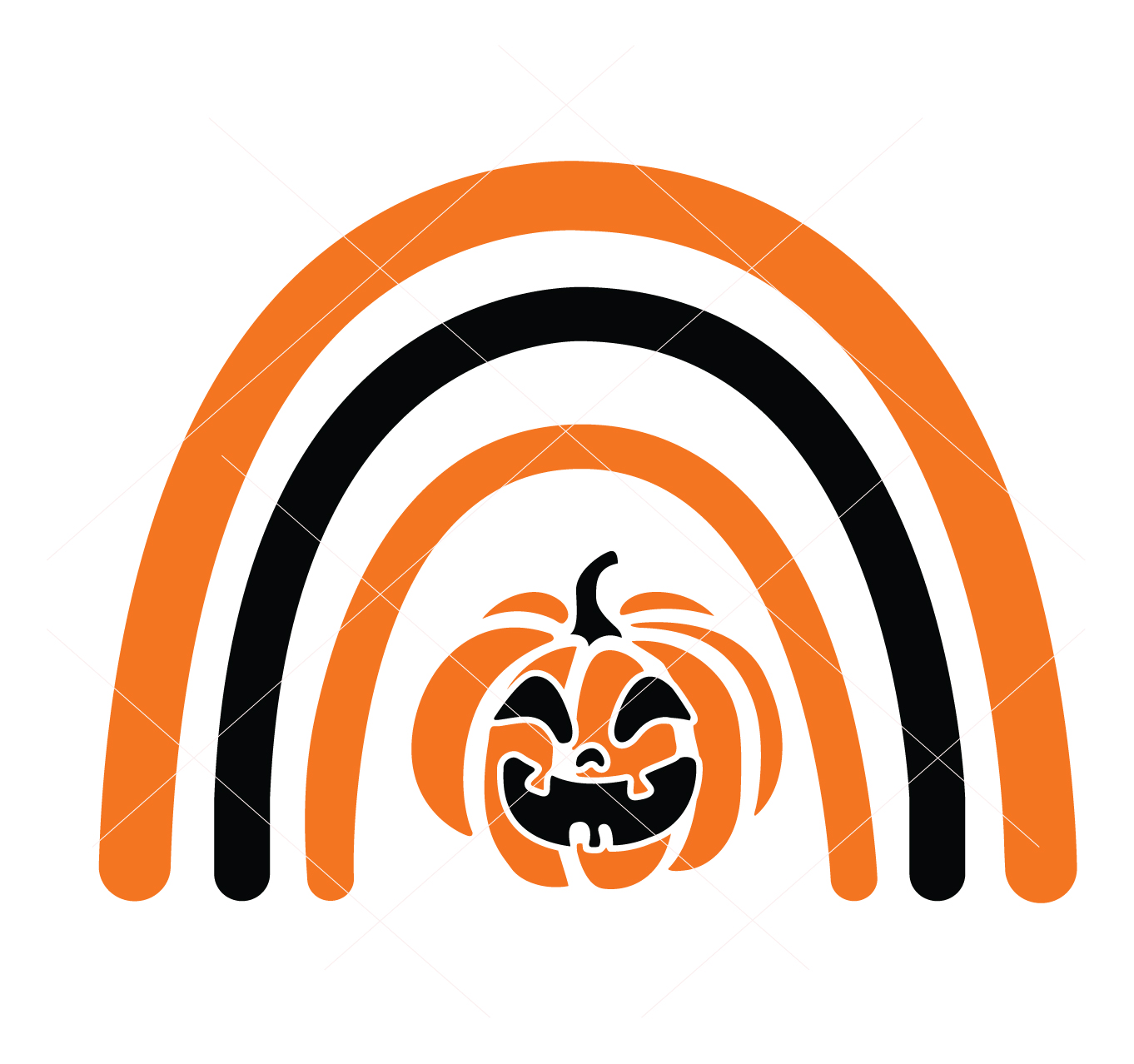 Halloween Rainbow Vector - Design Shop by AquaDigitizing
