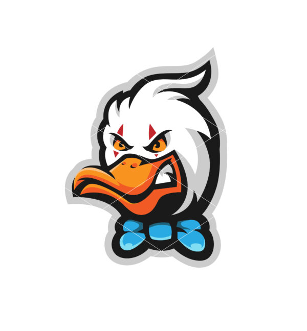 Happy Angry Bird Logo Vector - Design Shop by AquaDigitizing