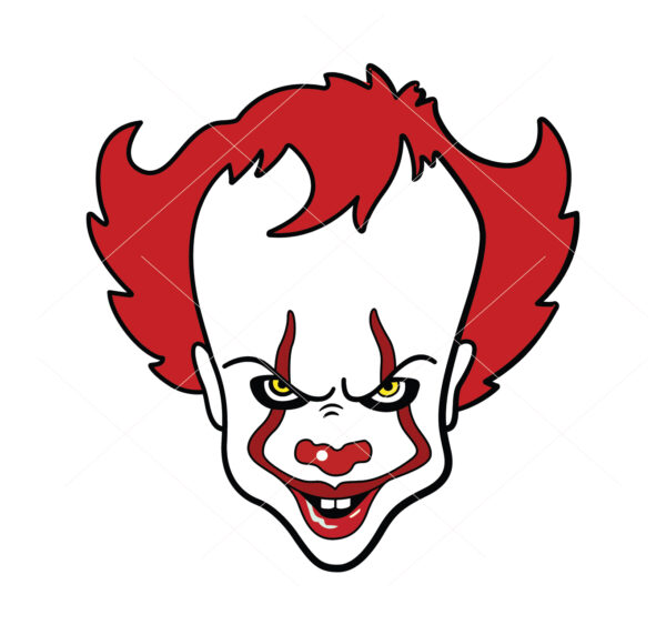 Pennywise Vector Halloween Vector Cut File Cricut Vector - Design Shop ...