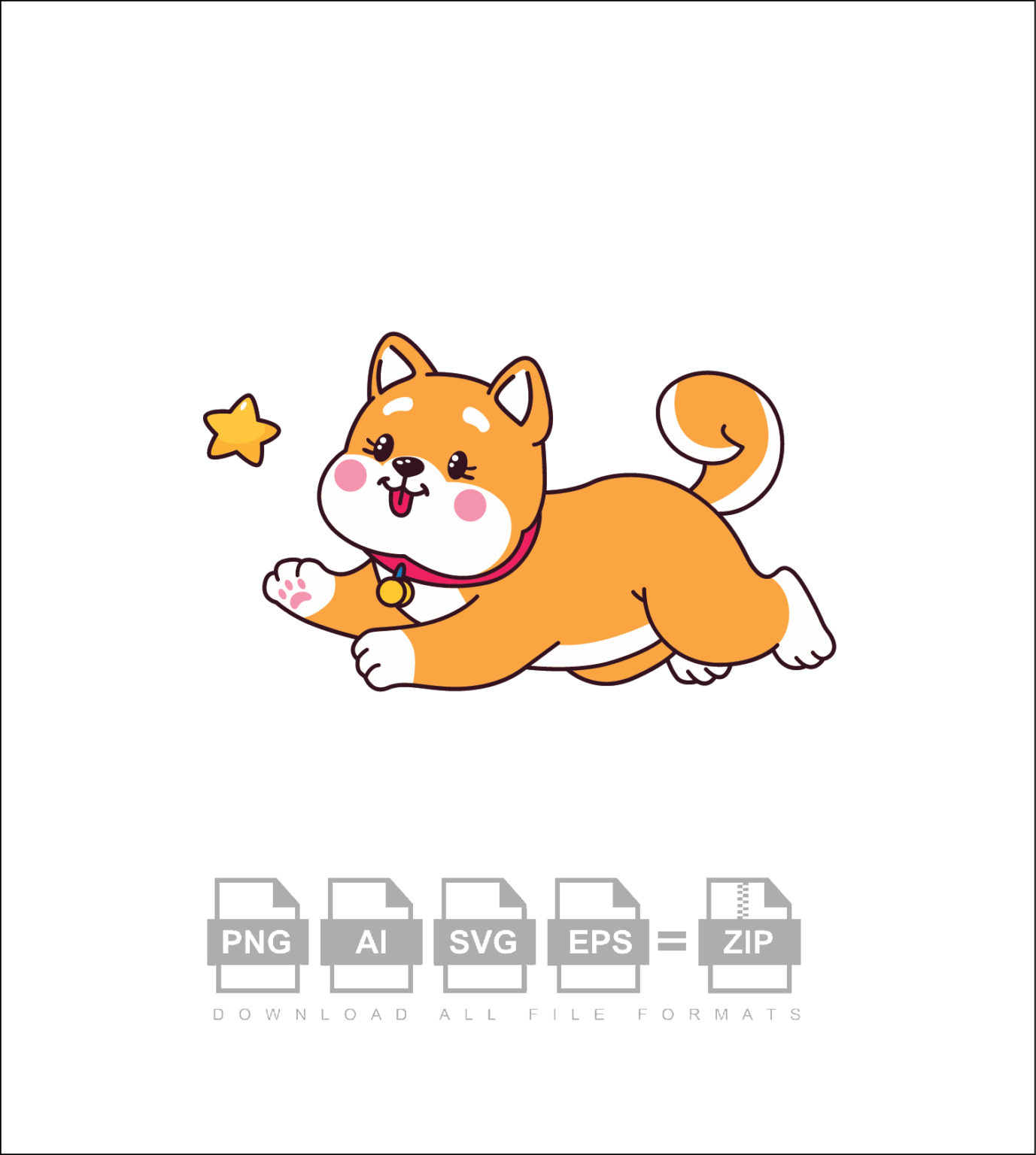 Star Dog Vector - Design Shop by AquaDigitizing