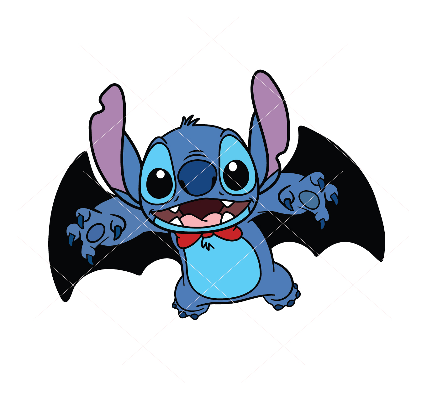 Stitch Vampire Bat Vector Halloween Vector Cut File Cricut Vector ...