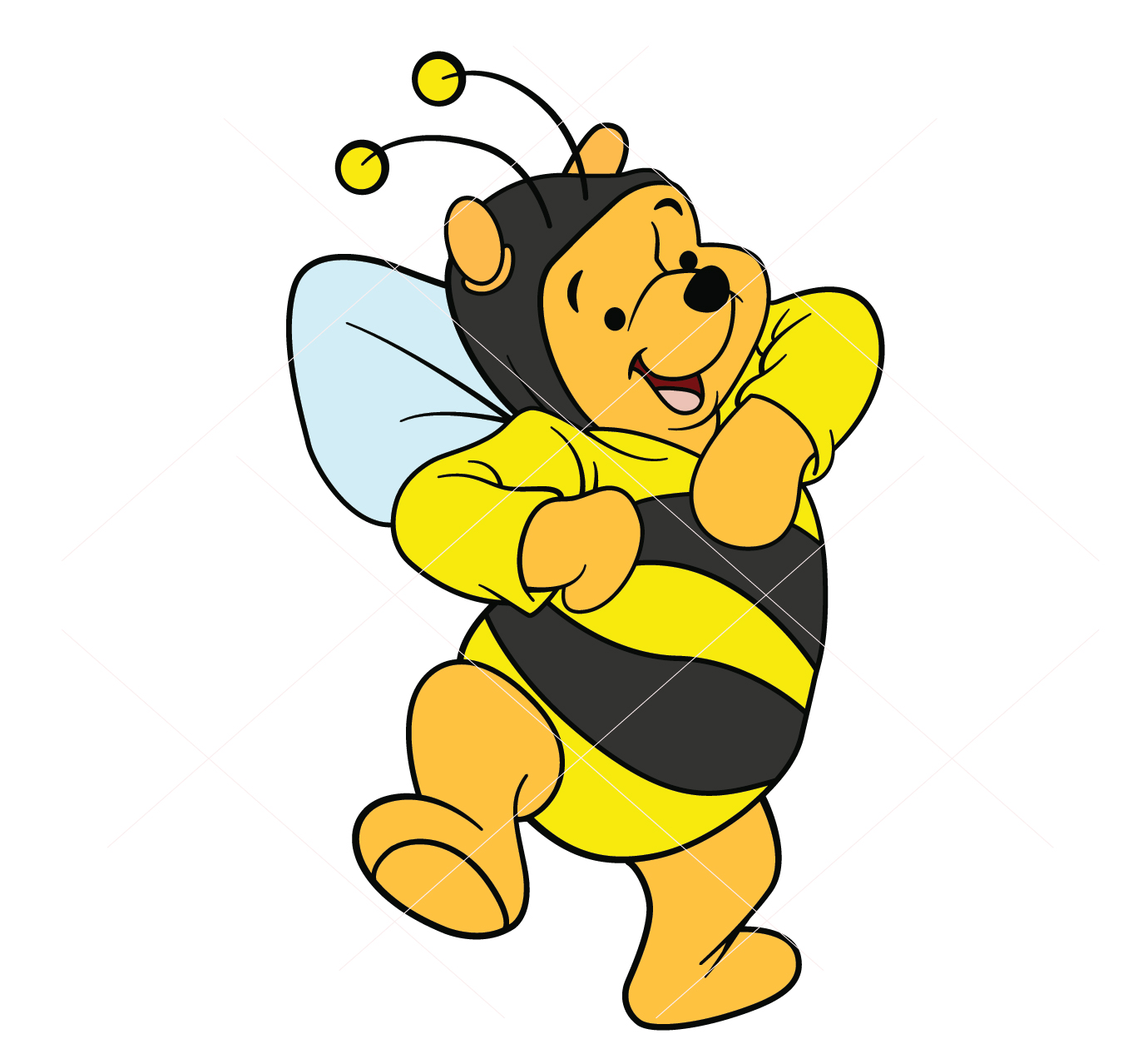 Winnie The Pooh Bee Vector Halloween Vector Cut File Cricut Vector ...