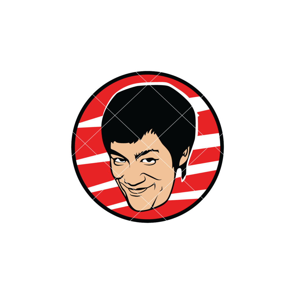 Actor Bruce Lee Royalty Vector - Design Shop by AquaDigitizing