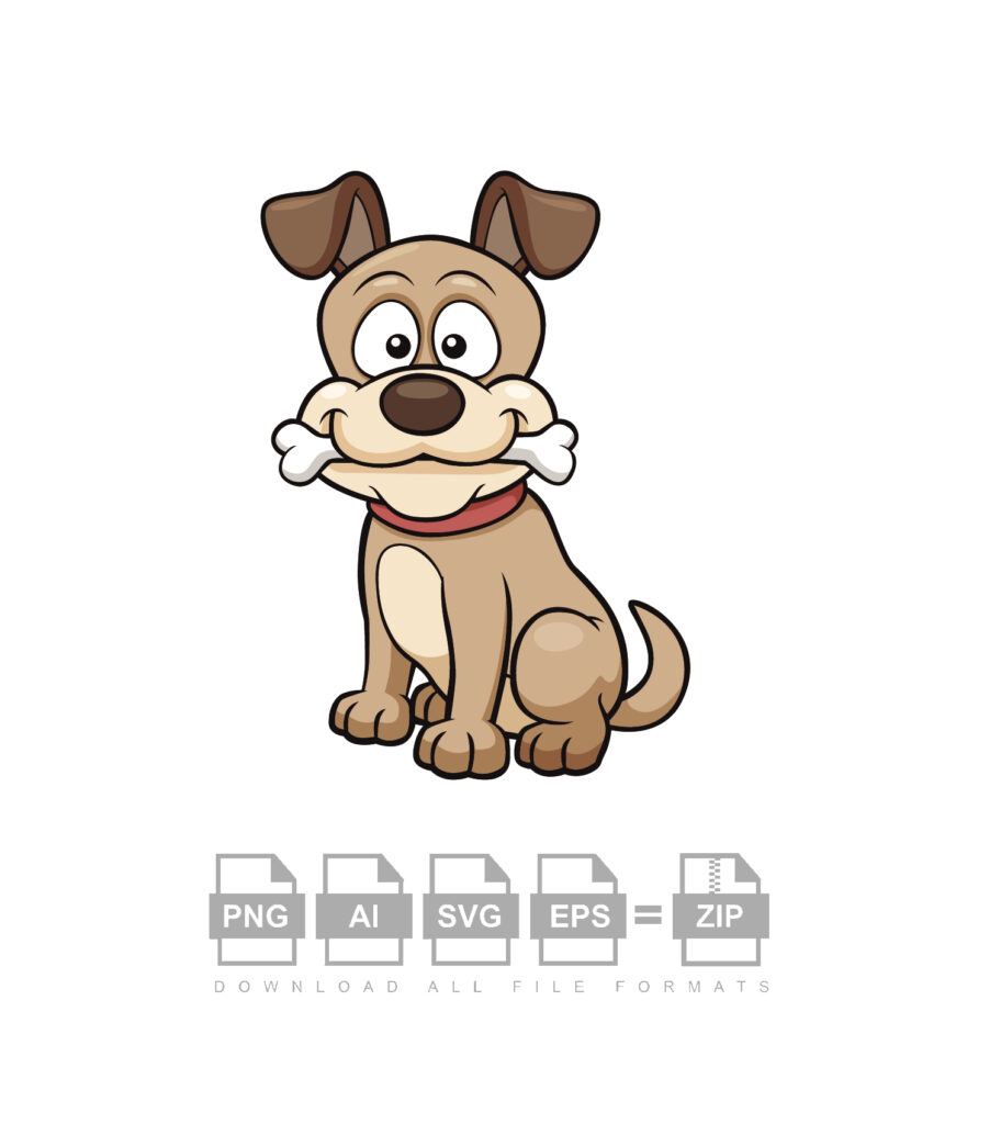 Hungry Dog Vector - Design Shop by AquaDigitizing
