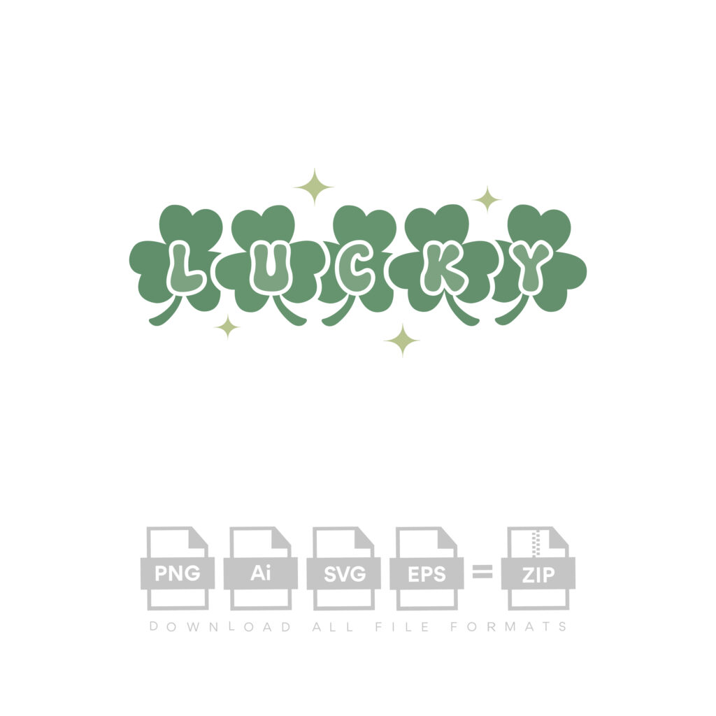 Lucky Vector St Patricks Day Vector - Design Shop by AquaDigitizing