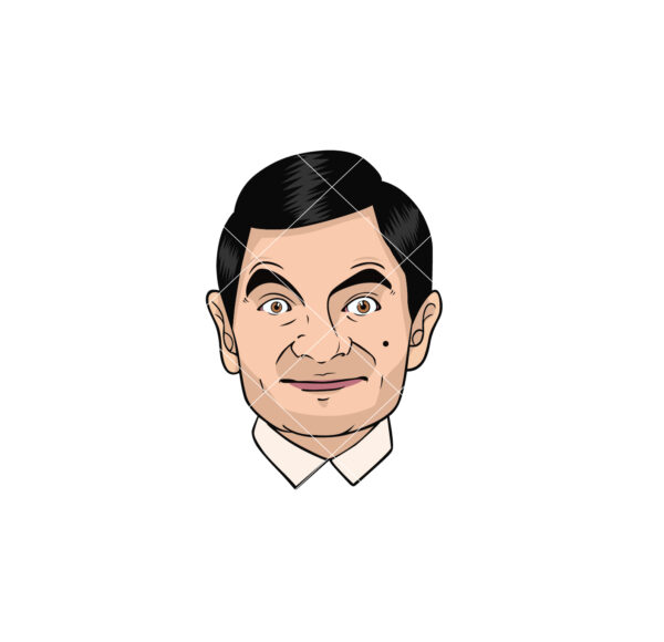 Mr Bean Design Vector In Smile - Design Shop by AquaDigitizing
