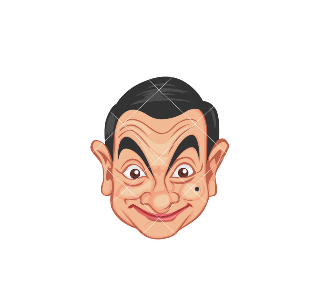 Mr.Bean Vector Caricatur - Design Shop by AquaDigitizing