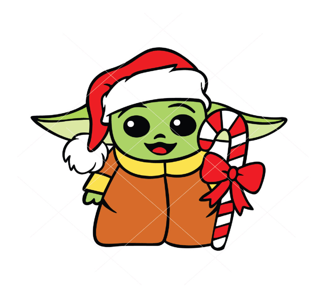 Baby Yoda Vector Christmas Star Wars Cricut Vector - Design Shop by ...