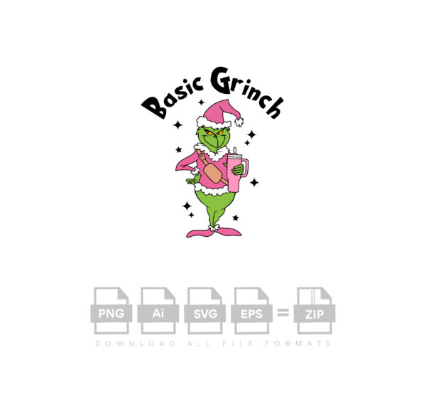 Basic Grinch Vector Christmas Vector - Design Shop by AquaDigitizing