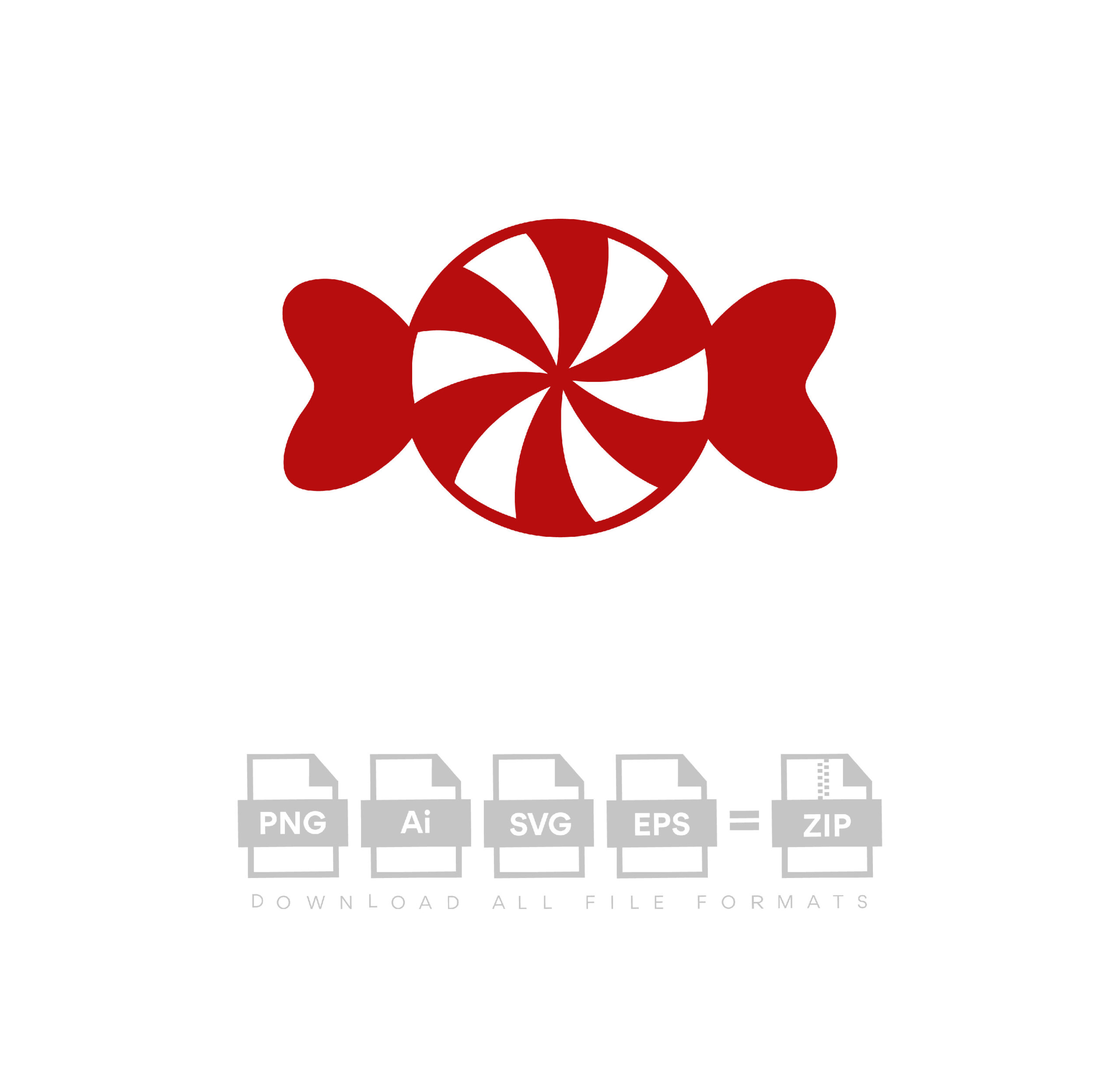 Christmas Peppermint Candy Vector - Design Shop by AquaDigitizing