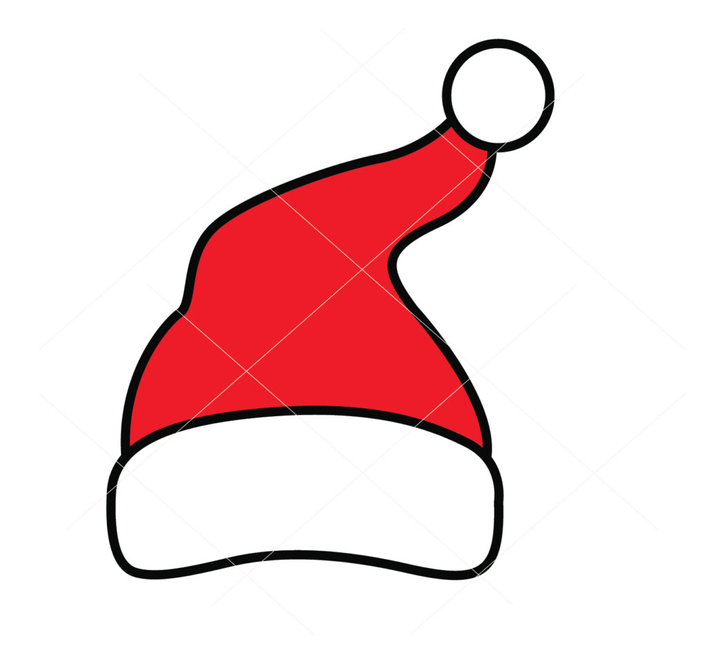Christmas Santa Hat Vector - Design Shop by AquaDigitizing