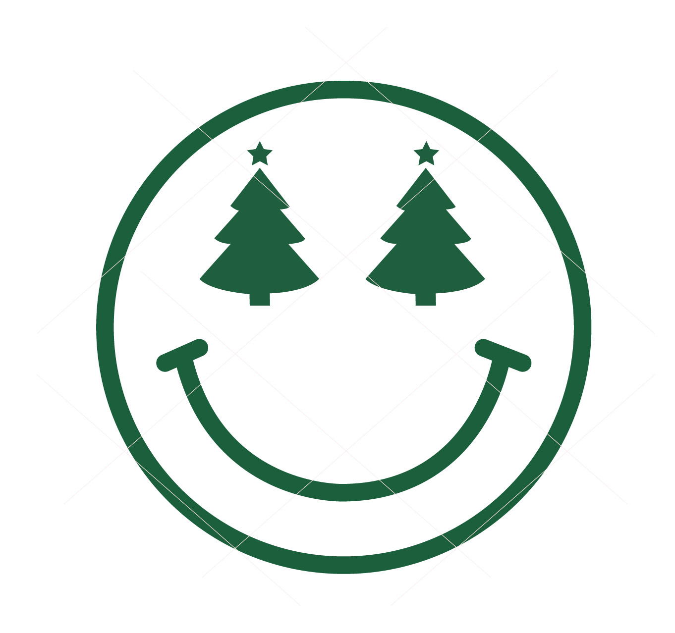 Christmas Smile Face Vector - Design Shop by AquaDigitizing
