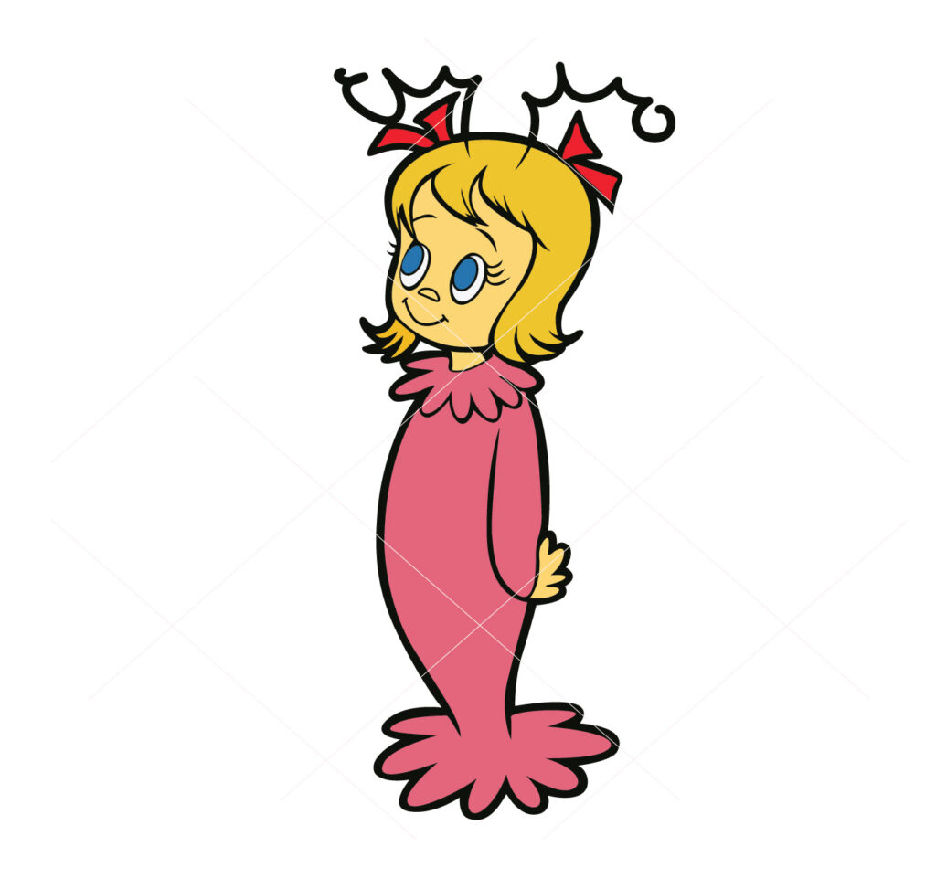 Cindy Lou Who Vector Grinch Vector - Design Shop by AquaDigitizing