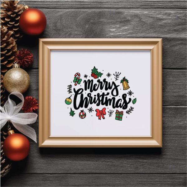 Merry Christmas Design Vector - Design Shop by AquaDigitizing